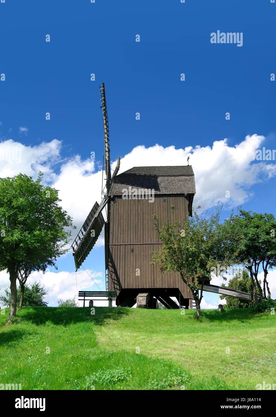Historical Windmill On A Hill High Resolution Stock Photography and ...