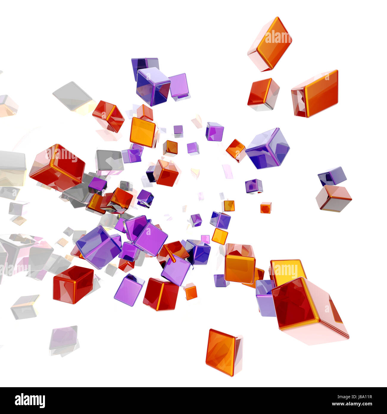 isolated, graphic, illustration, shape, mass, digital, abstract, cube ...
