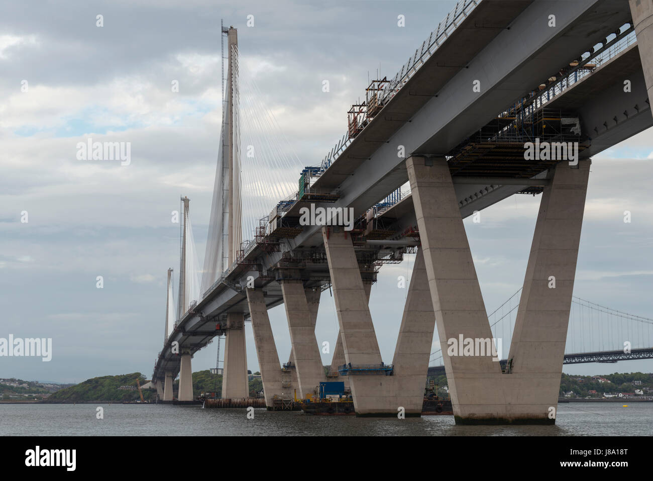 Road deck queensferry crossing hi-res stock photography and images - Alamy