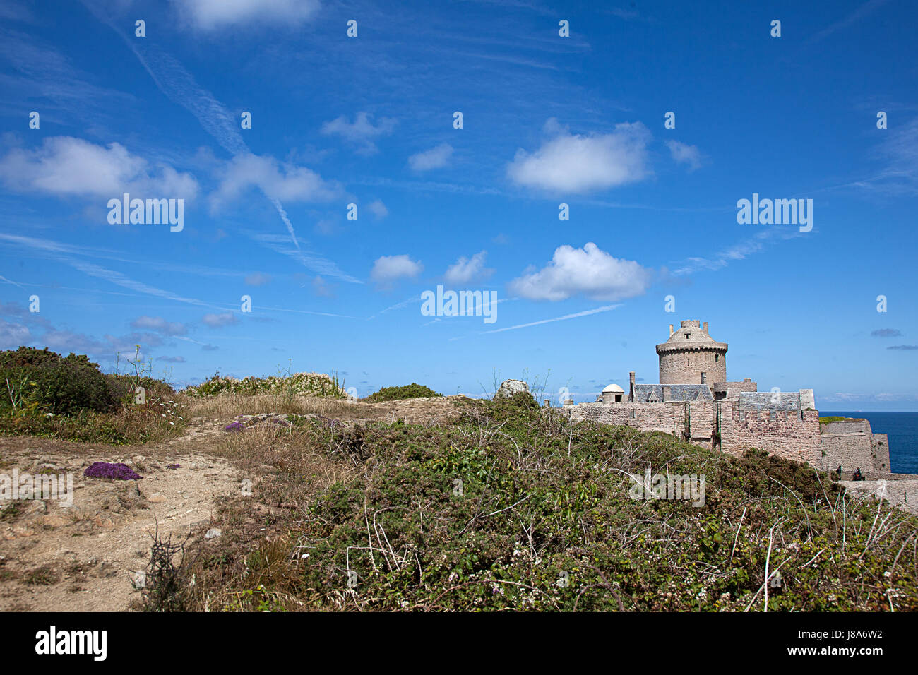 france, fortress, blockhouse, brittany, lath, chateau, castle, blue ...