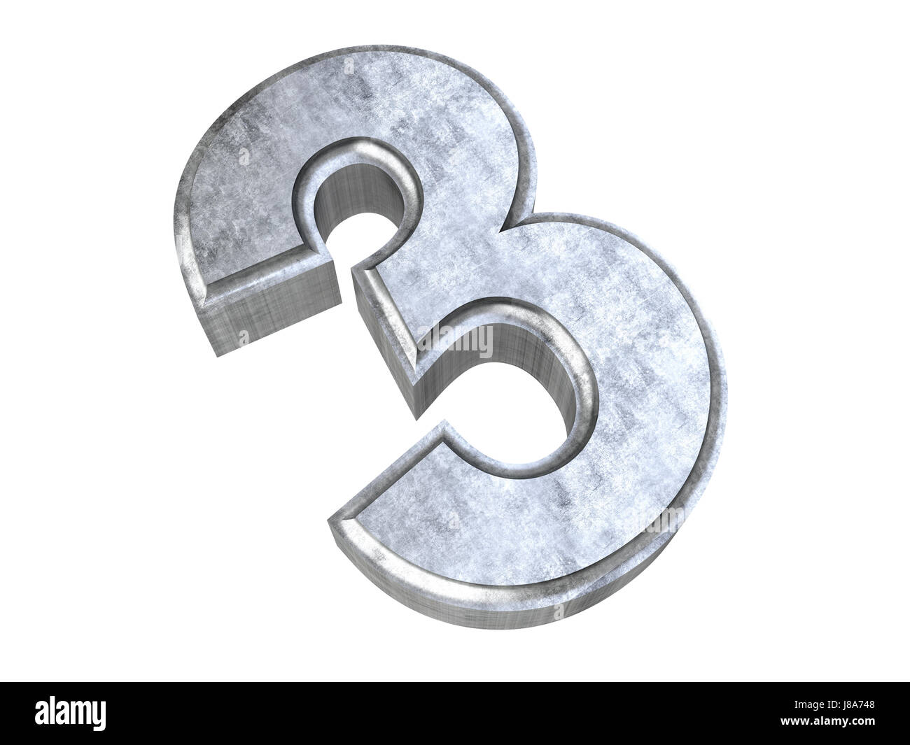 isolated, graphic, iron, third, steel, illustration, metal, three ...