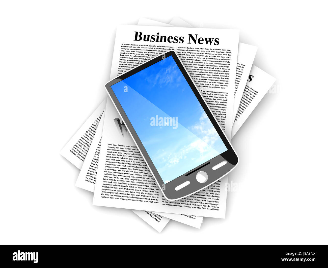 telephone, phone, newspaper, journal, call, isolated, graphic, modern ...