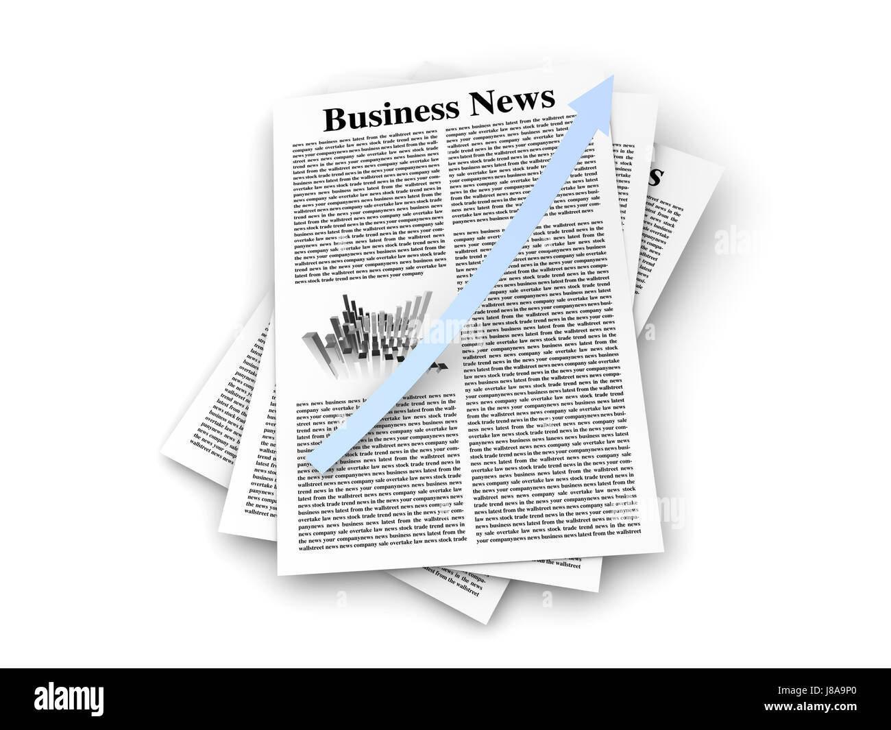 newspaper, journal, office, isolated, chart, model, design, project ...