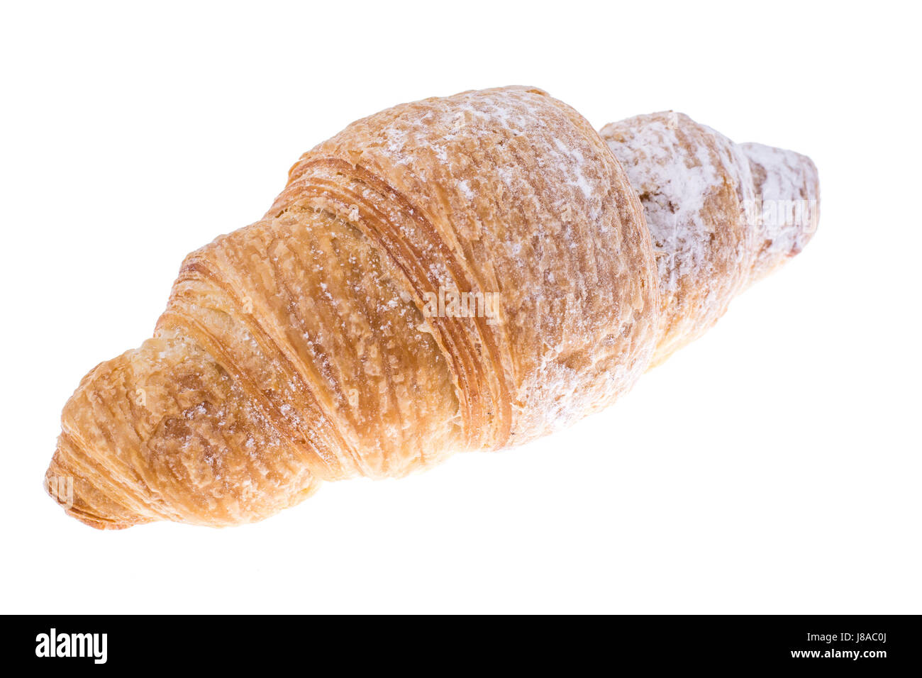 Fresh warm croissant isolated on white Stock Photo - Alamy