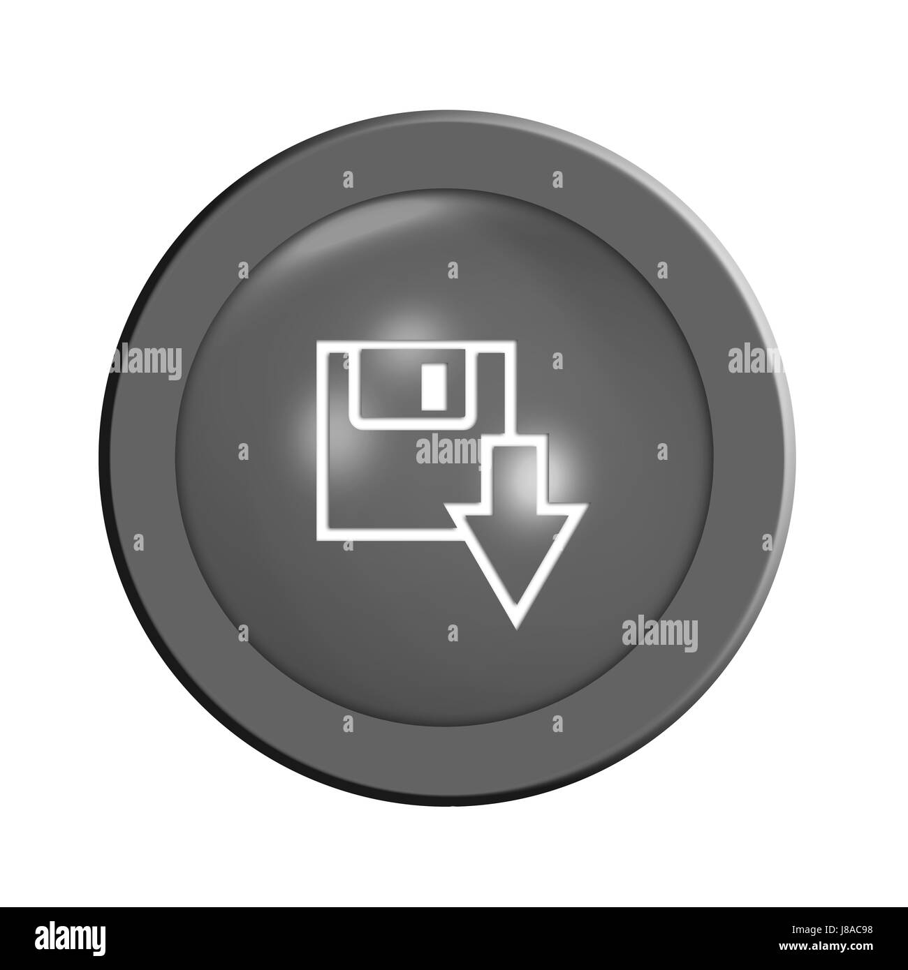 3d download button Black and White Stock Photos & Images - Alamy