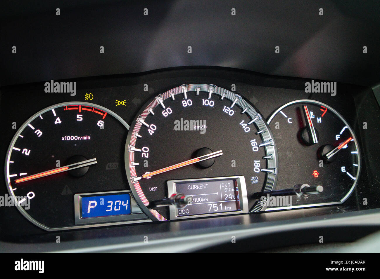 Hong Kong, China April 6, 2017 : Toyota HiACE 2017 Dashboard on April 6 ...