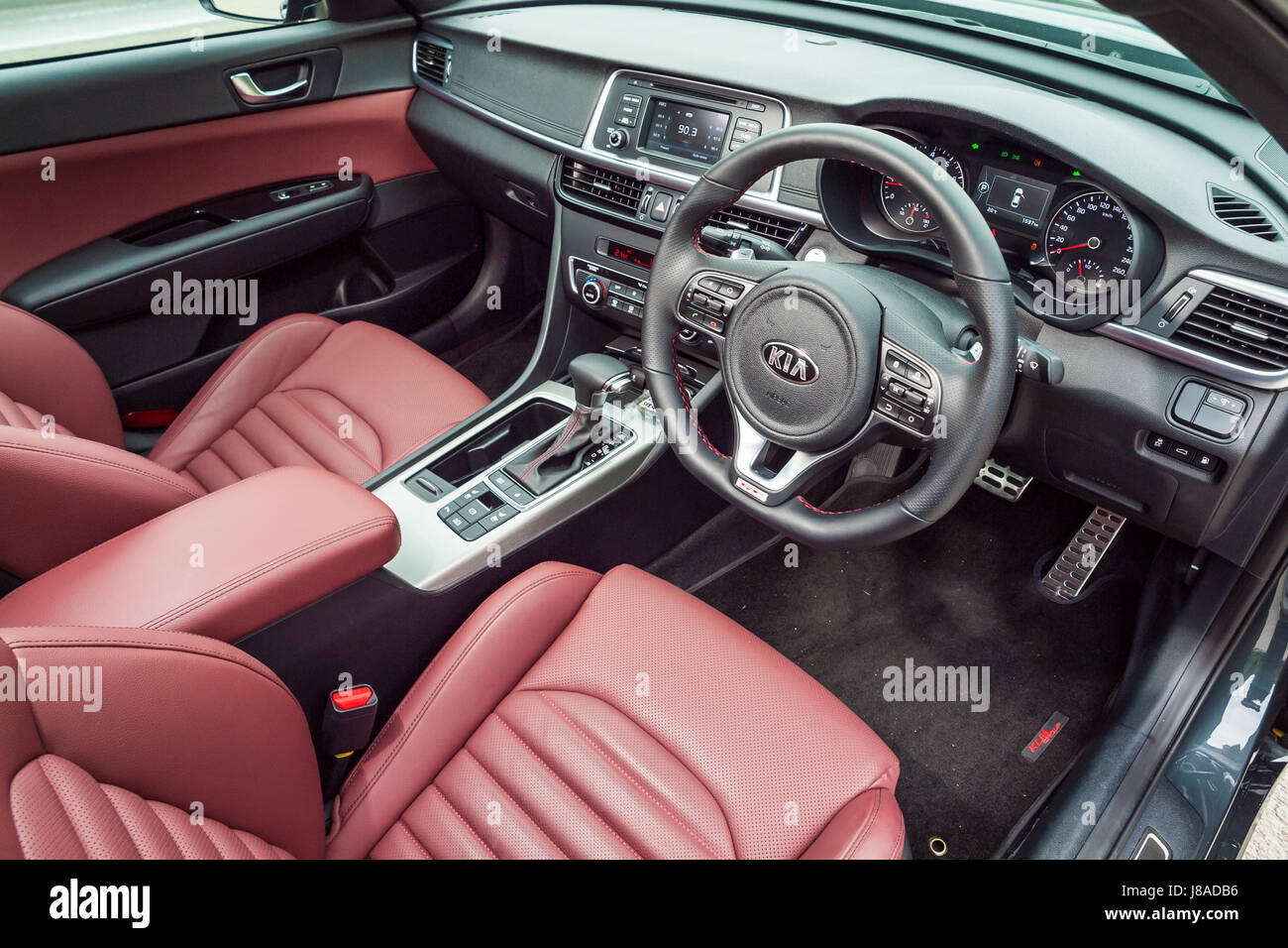 Hong Kong, China April 12, 2017 : KIA OPTIMA 2017 Interior on April 12 ...
