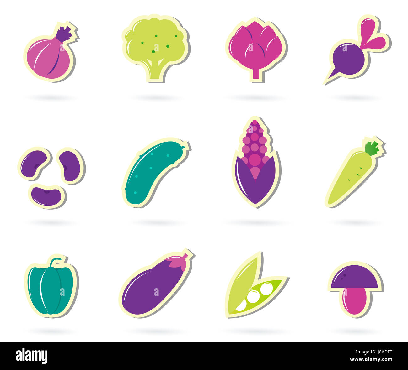 isolated, green, fruit, isolate, vegetables, white, healthy, food ...