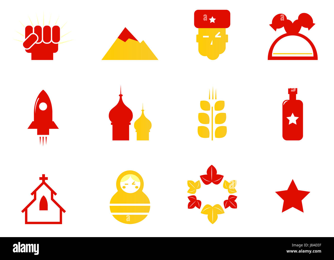 isolated, russia, communist, icons, white, red, travel, religion ...