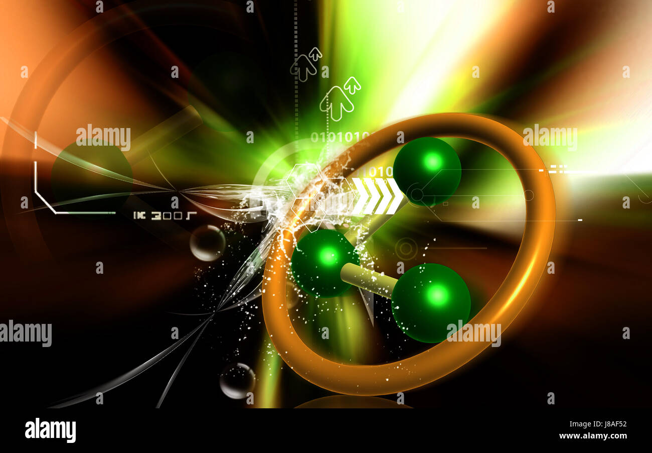 object, graphics, colour, science, illustration, atom, digital ...