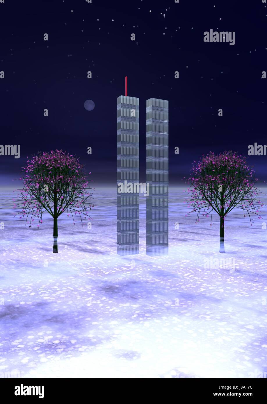 9 11 attack airplane tower hi-res stock photography and images - Alamy