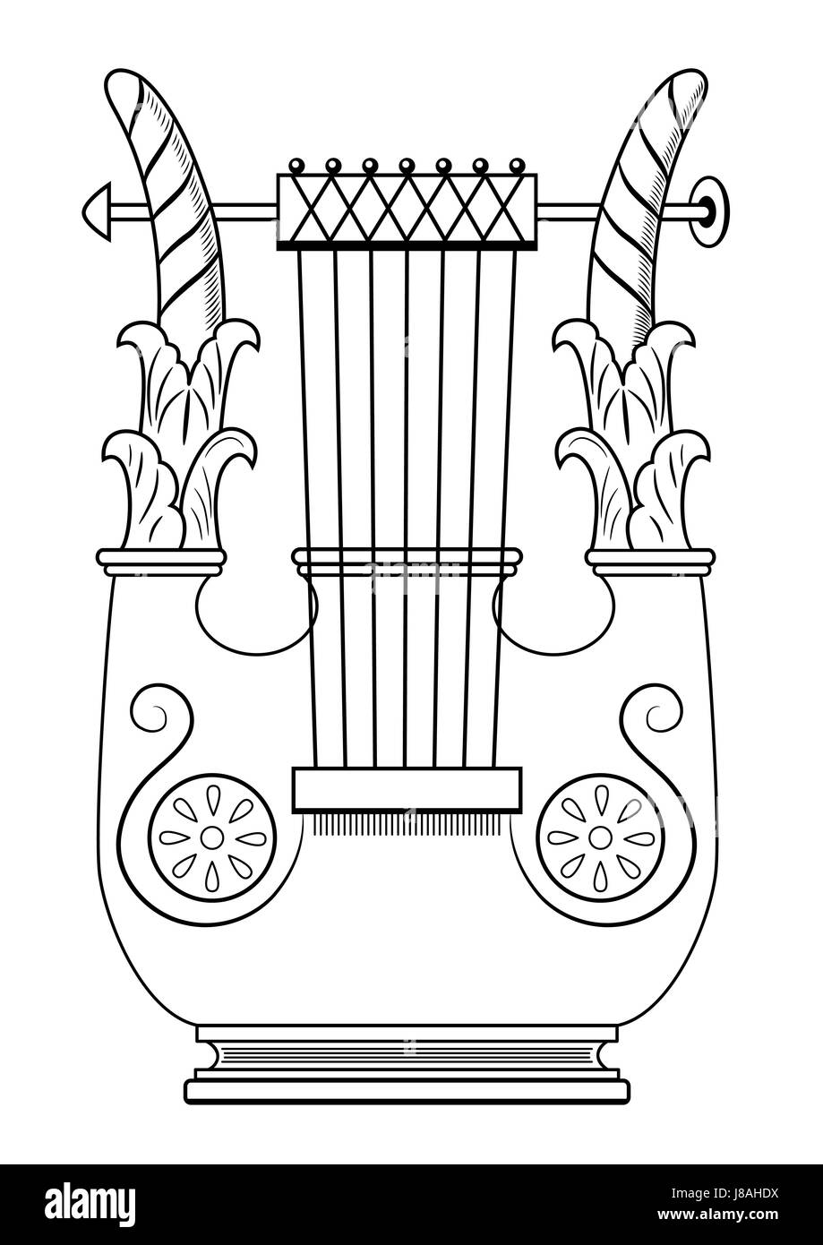Lyre cutout hi-res stock photography and images - Alamy