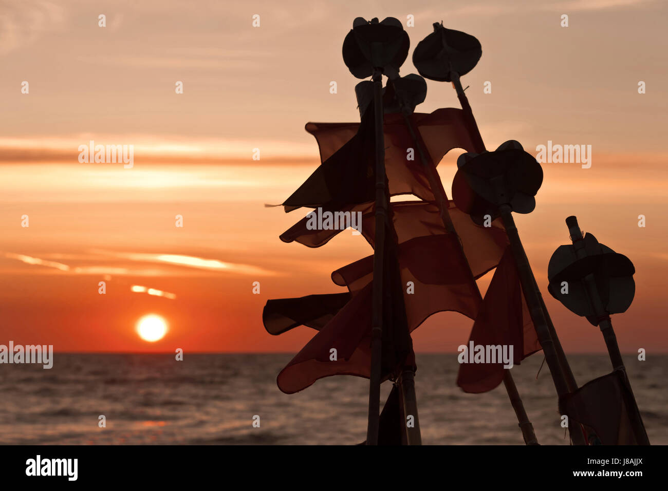 beach, seaside, the beach, seashore, flag, coast, fishing, marking ...