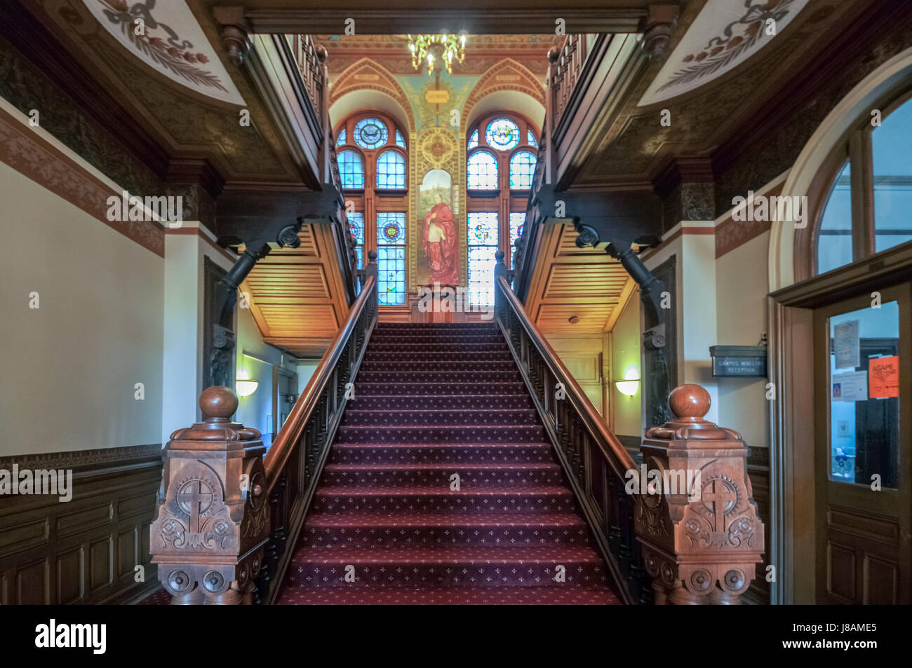 Georgetown University main building hall in Washington DC - United ...