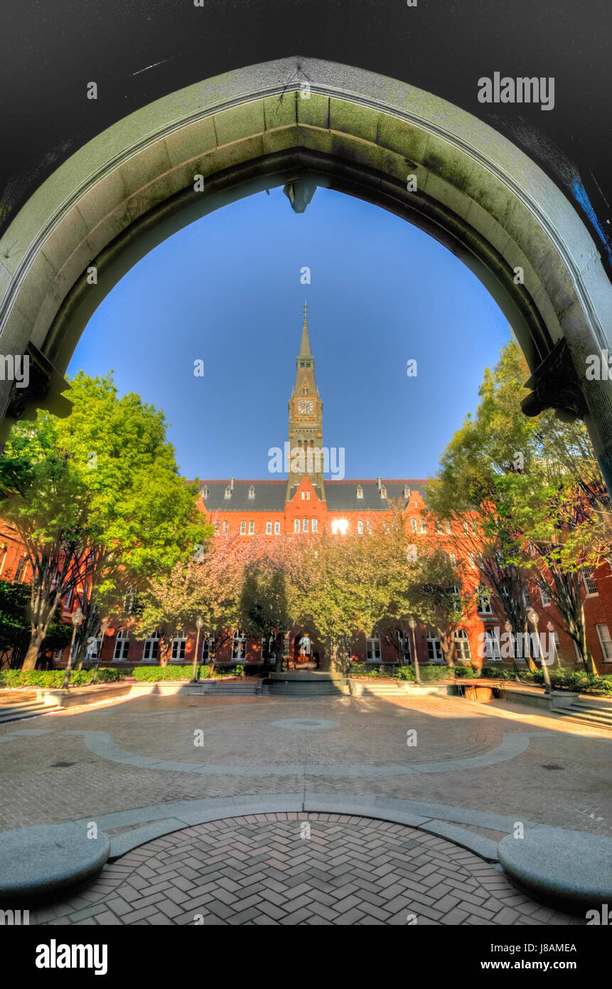 Georgetown University building in Washington DC - United States Stock ...