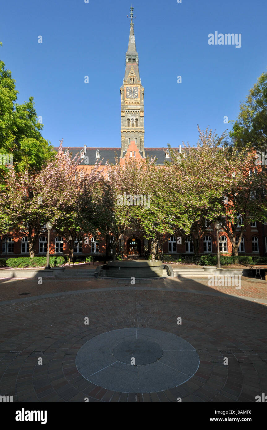 Georgetown University main building in Washington DC - United States ...