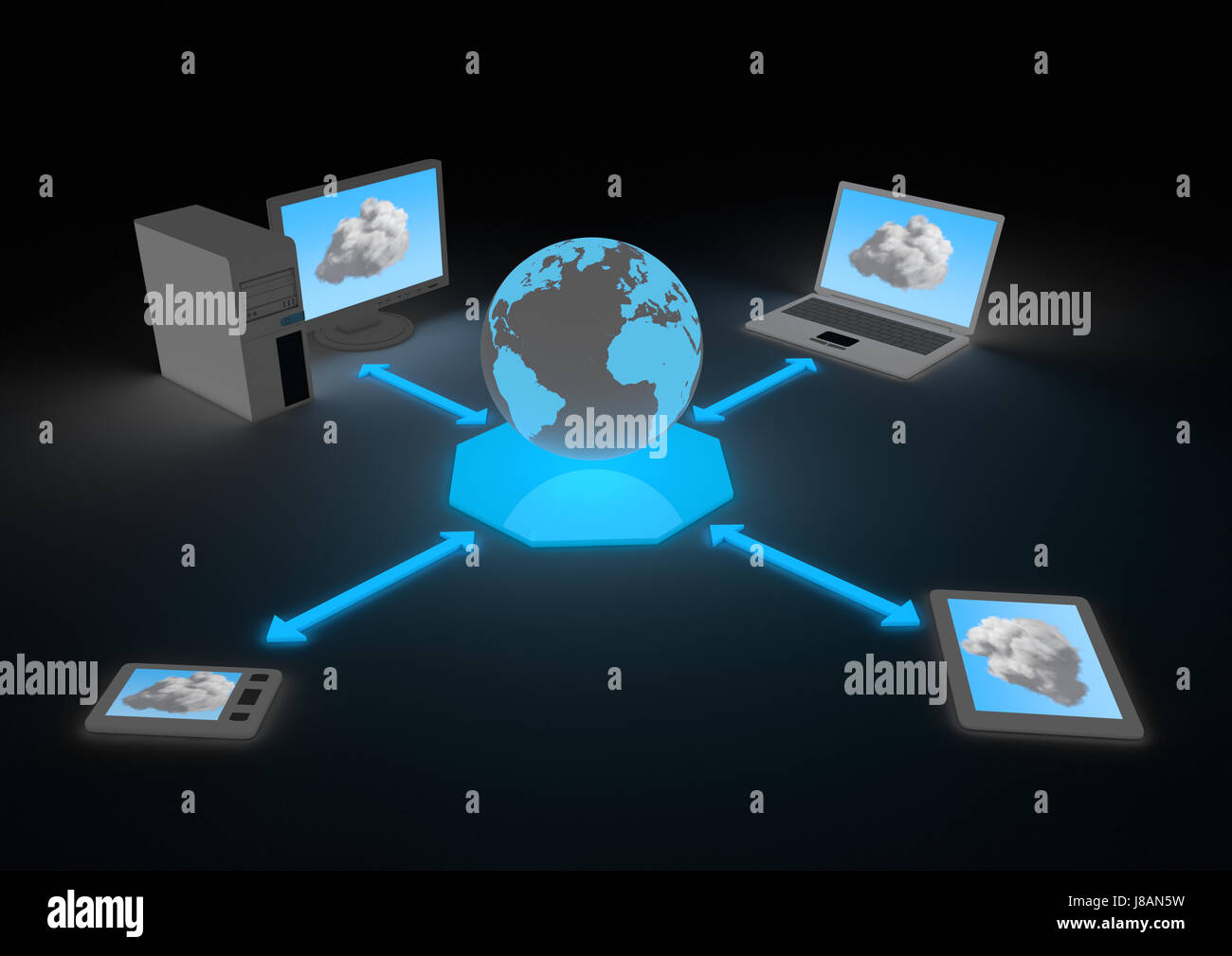 cloud, computing, technology, globe, planet, earth, world, global ...