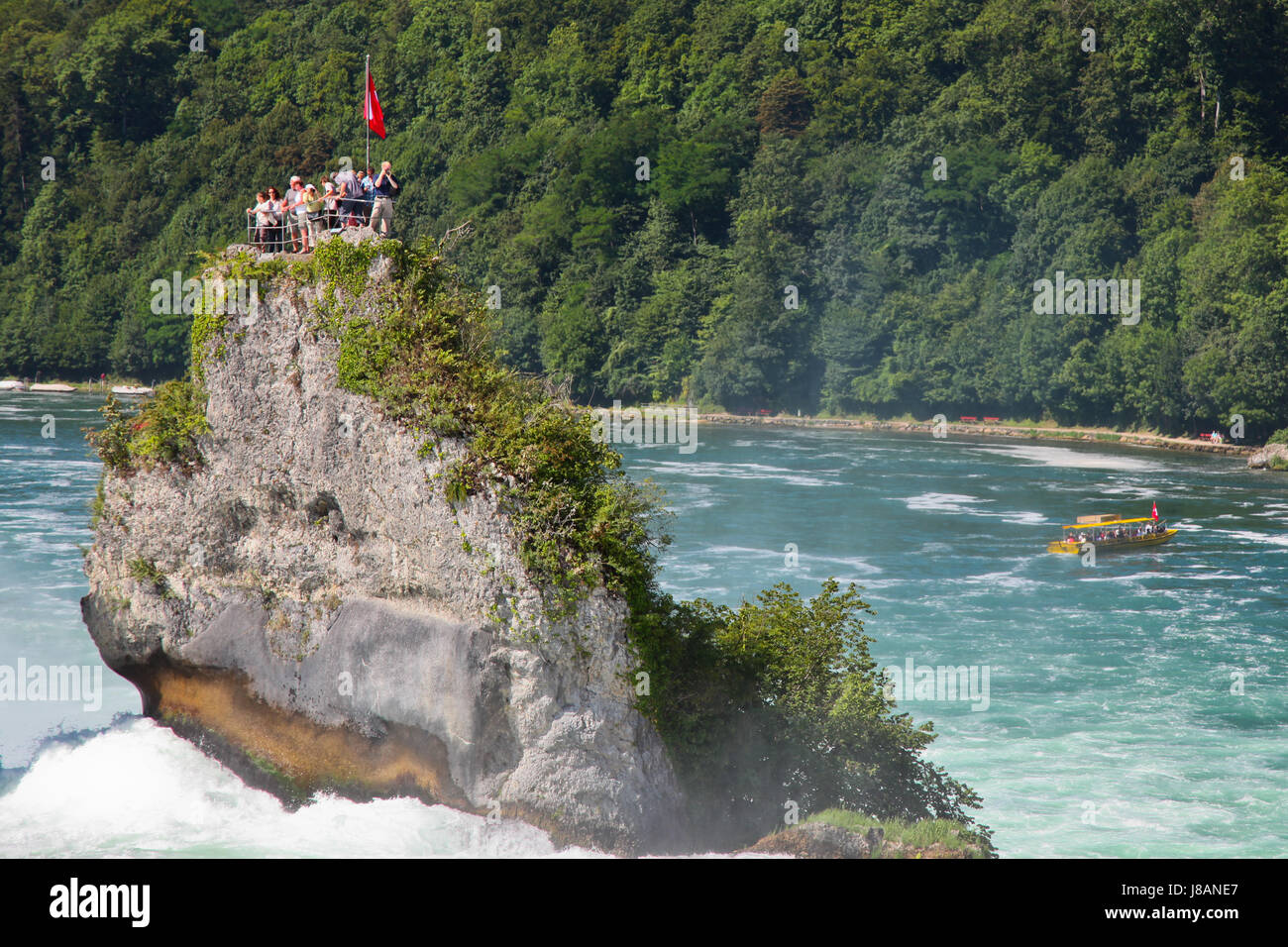 rhine, tourism, europe, waterfall, river, water, travel, famous, hill ...