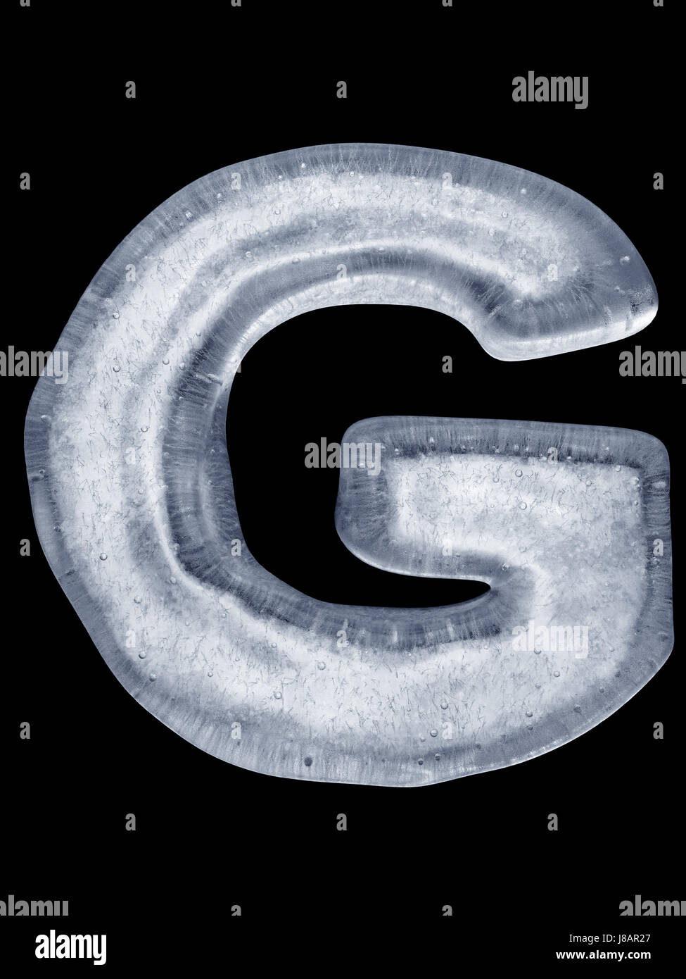 ice letter g Stock Photo - Alamy