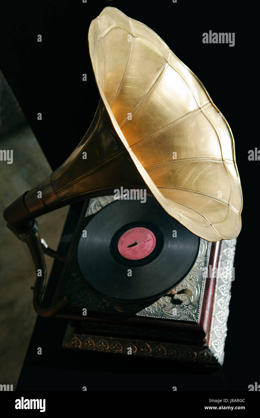 entertainment, music, antique, record, retro, old, gramophone, object ...