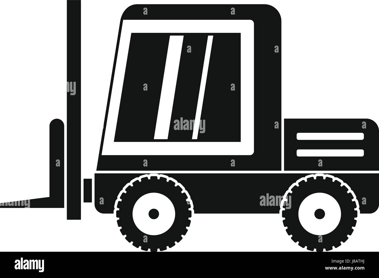 Stacker loader icon simple Stock Vector Image & Art - Alamy