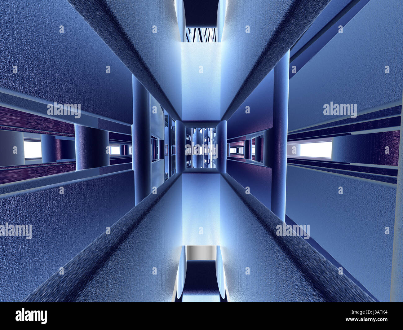 blue, goal, passage, gate, archgway, gantry, ray, illustration, zoom ...