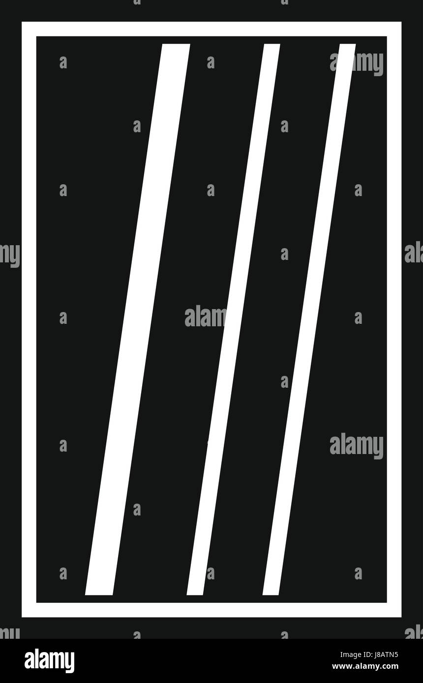 White rectangle window icon simple Stock Vector Image & Art - Alamy