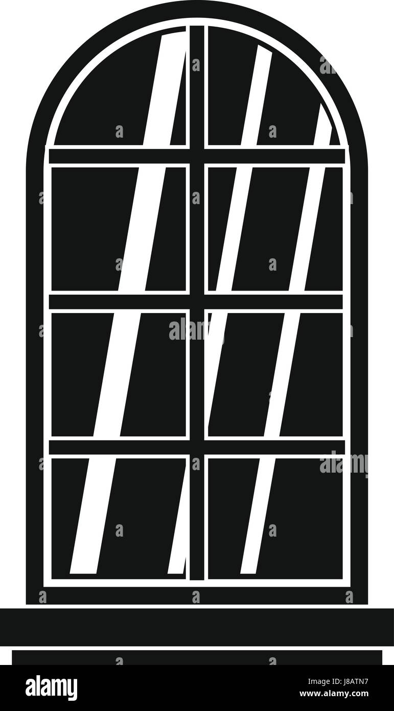 White window frame icon simple Stock Vector Image & Art - Alamy