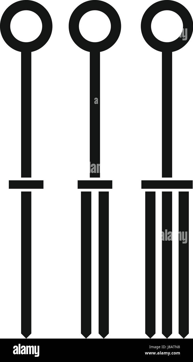 Tattoo needles icon simple Stock Vector Image & Art - Alamy
