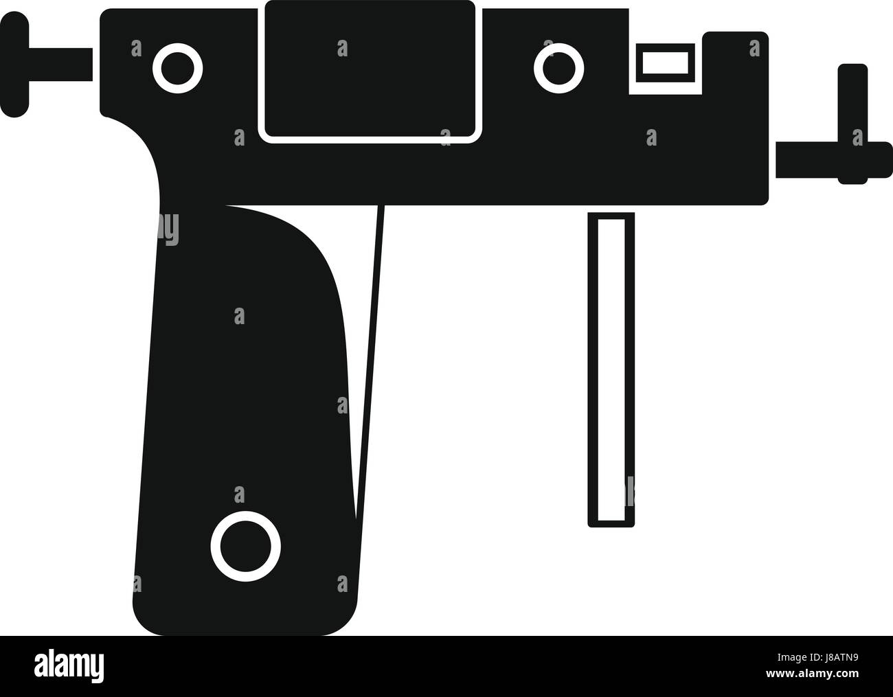 Piercing gun icon simple Stock Vector Image & Art - Alamy