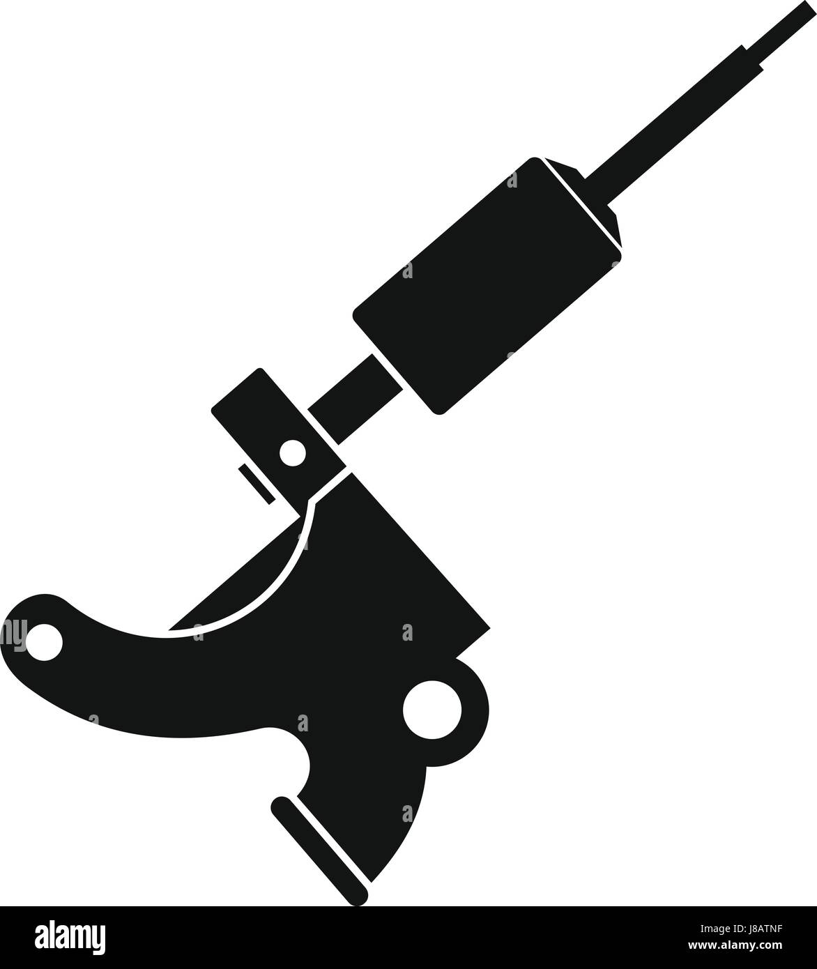 Coil tattoo machine icon simple Stock Vector Image & Art - Alamy