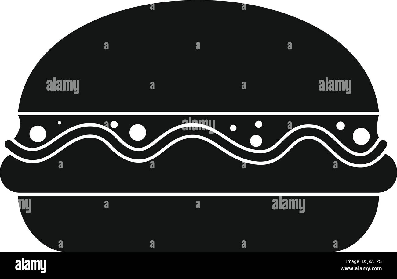 Burger icon simple Stock Vector Image & Art - Alamy