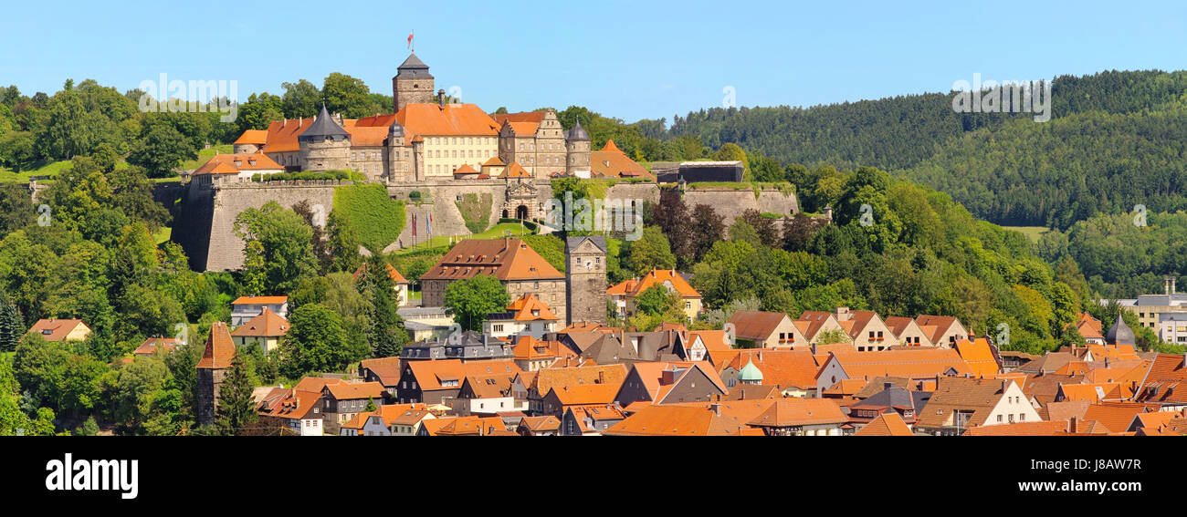 Old town of kronach and fortress rosenberg hi-res stock photography and ...