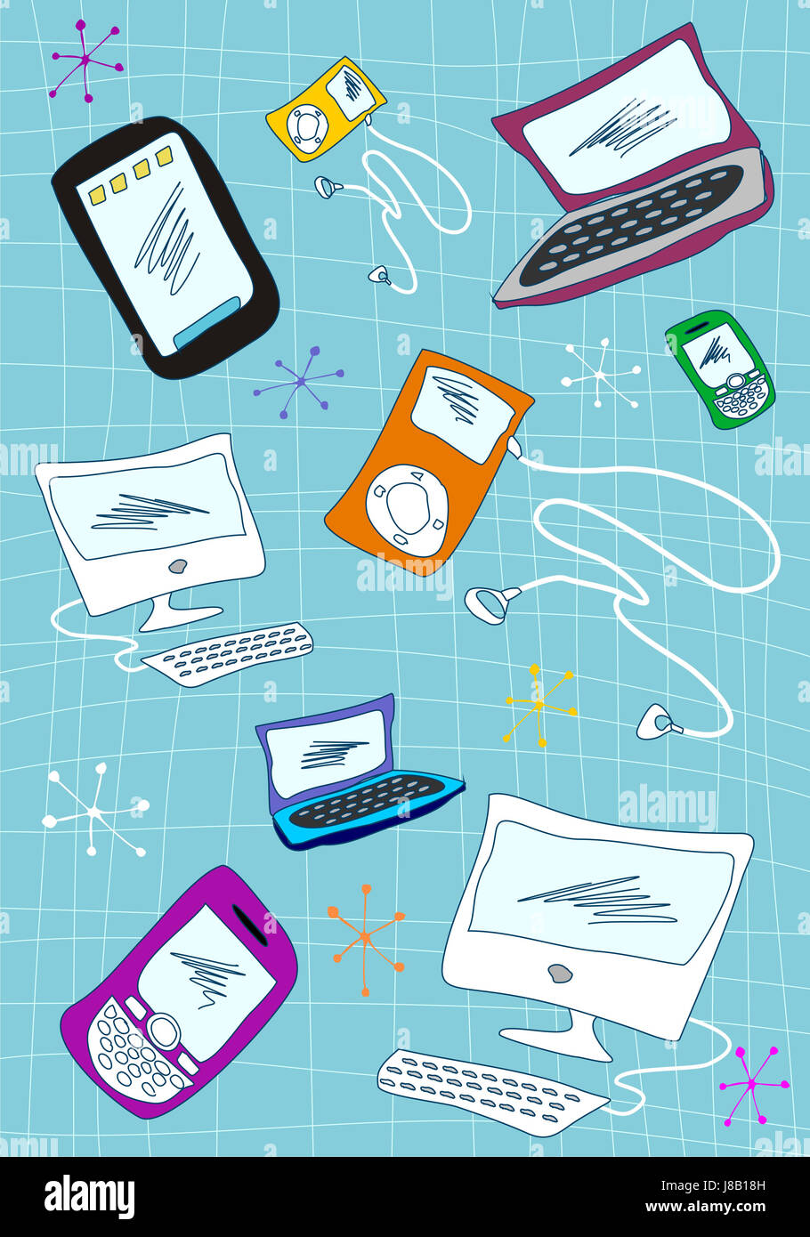 blue, laptop, notebook, computers, computer, presentation, art, colour ...