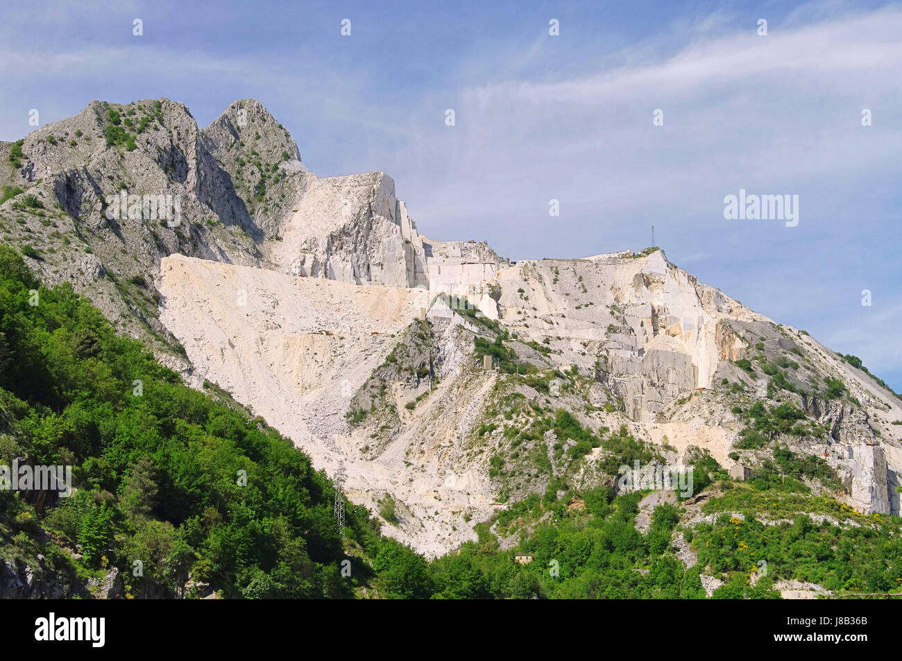carrara marble quarry - carrara marble stone pit 24 Stock Photo - Alamy