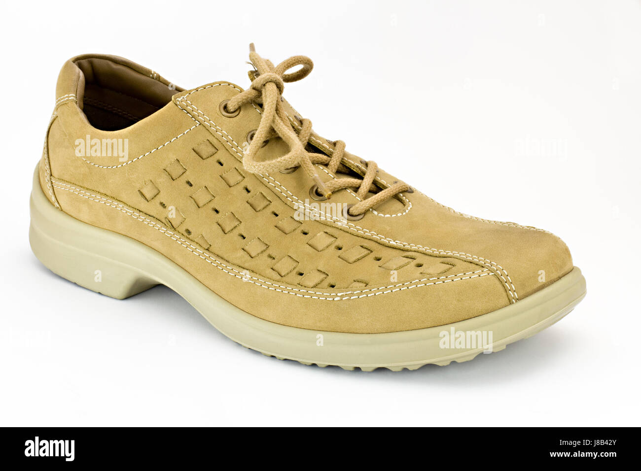 single shoe on white background Stock Photo - Alamy