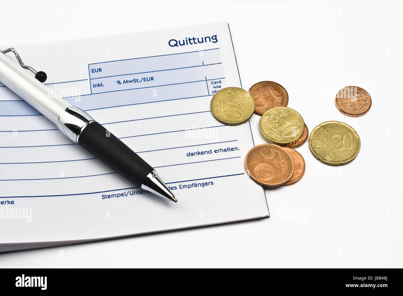 coin, form, receipt, book of receipt forms, pen, style, pencil, pay ...