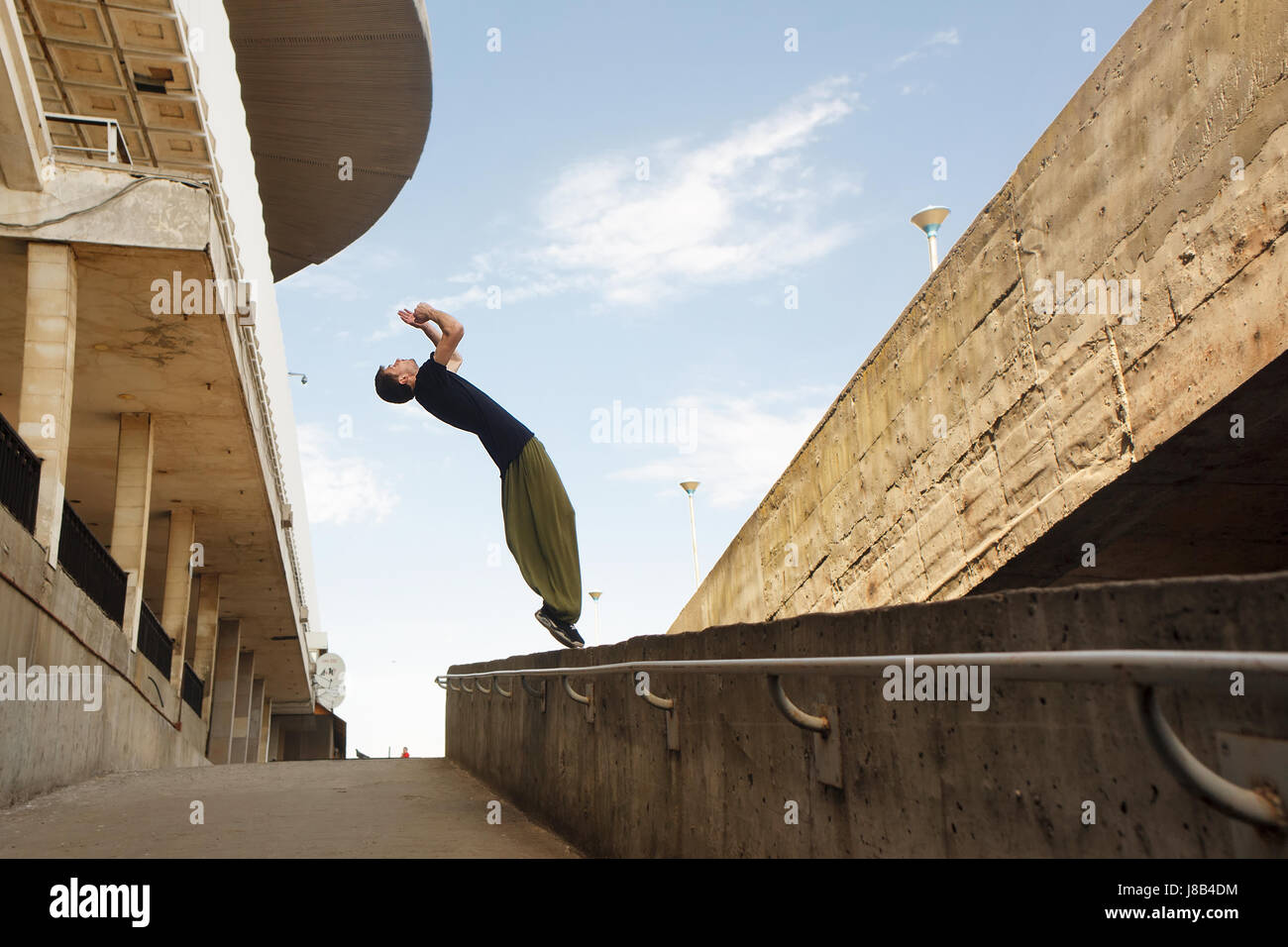 Man doing back flip hi-res stock photography and images - Alamy