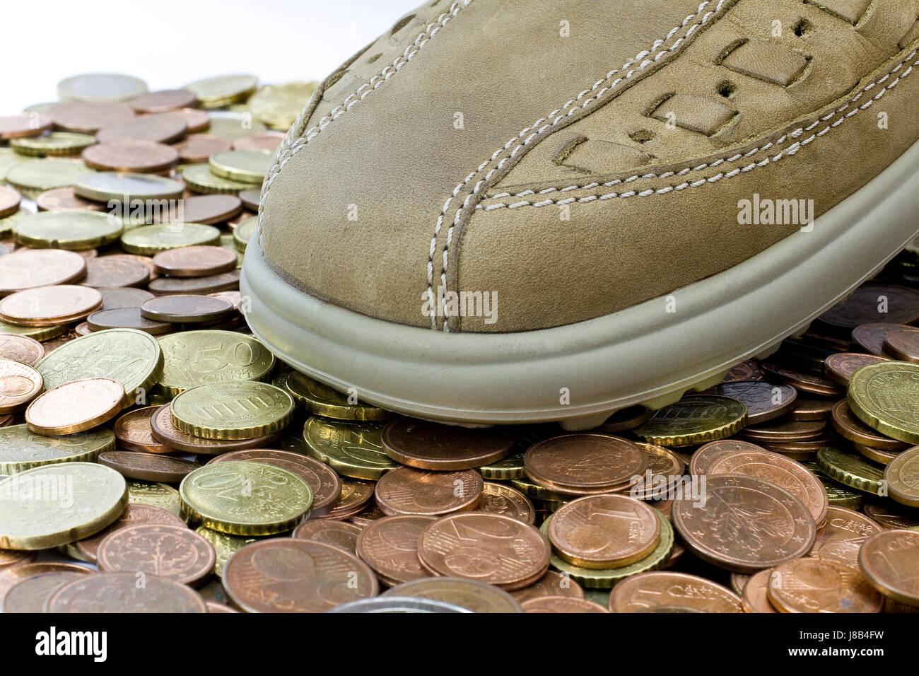 coin, leather, copper, financial concerns, shoe, walk, go, going ...