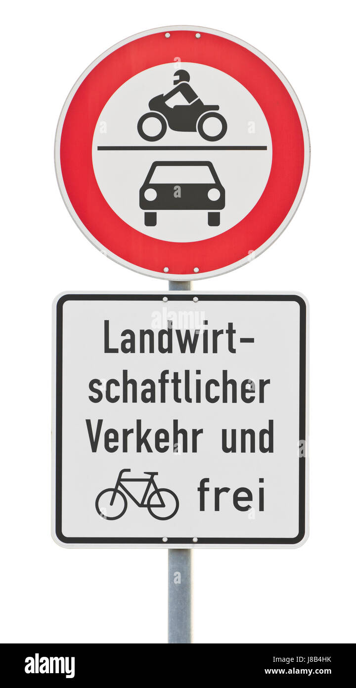 traffic sign: no drive through (clipping path included Stock Photo - Alamy