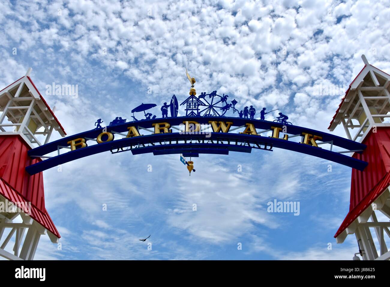 Boardwalk sign ocean city maryland hi-res stock photography and images ...