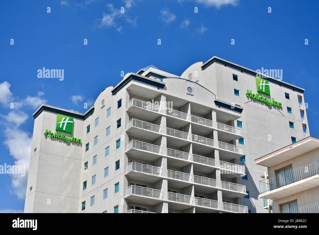 Holiday Inn hotel Ocean City boardwalk Stock Photo - Alamy