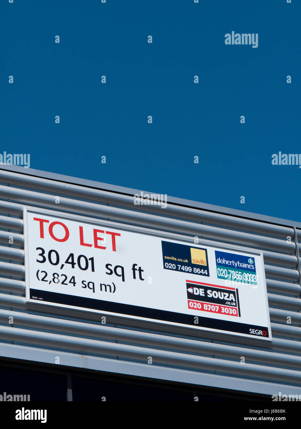 Estate agents industrial warehouse and office units to let sign Stock ...