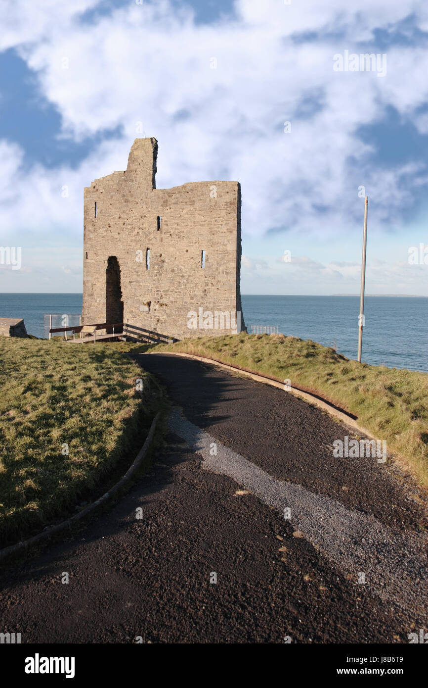 fortress, ireland, majestic, castle, old, salt water, sea, ocean, water ...