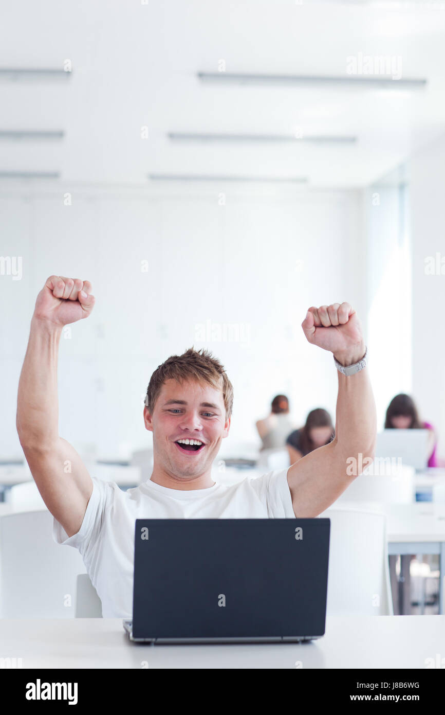 laptop, notebook, computers, computer, male, masculine, student ...