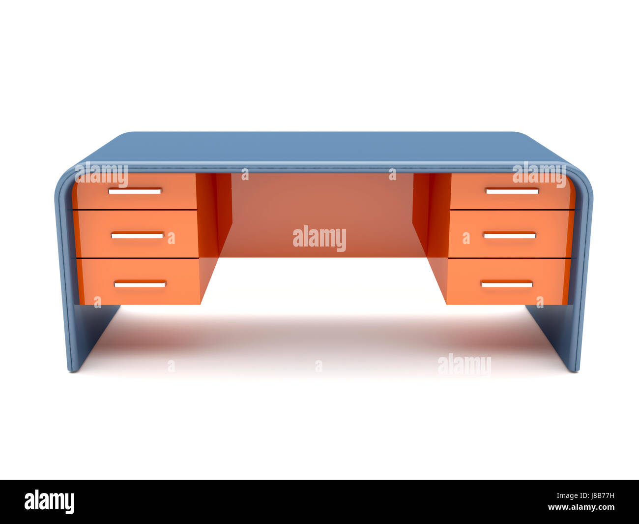 desk, furniture, modern, modernity, table, design, blue, office, desk ...
