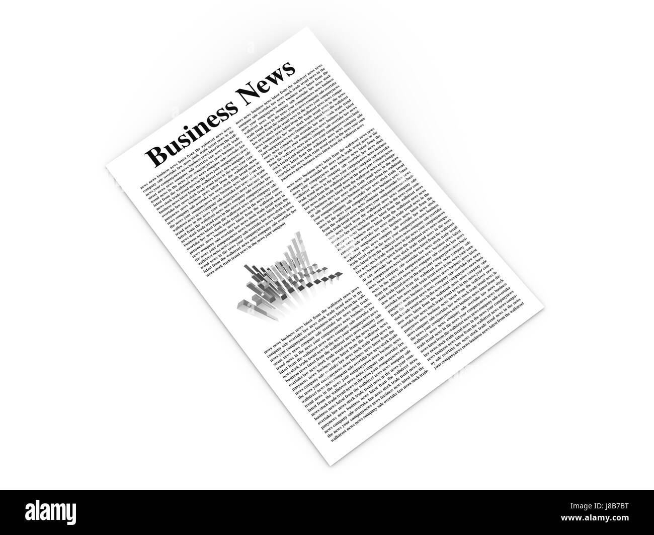newspaper, journal, office, isolated, model, design, project, concept ...