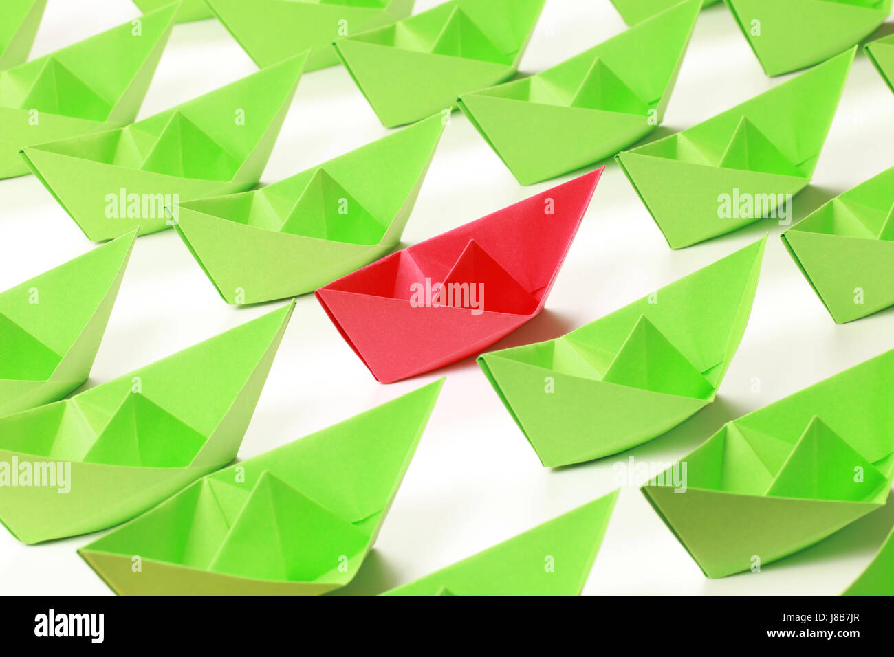 Coloured paper boats hi-res stock photography and images - Alamy