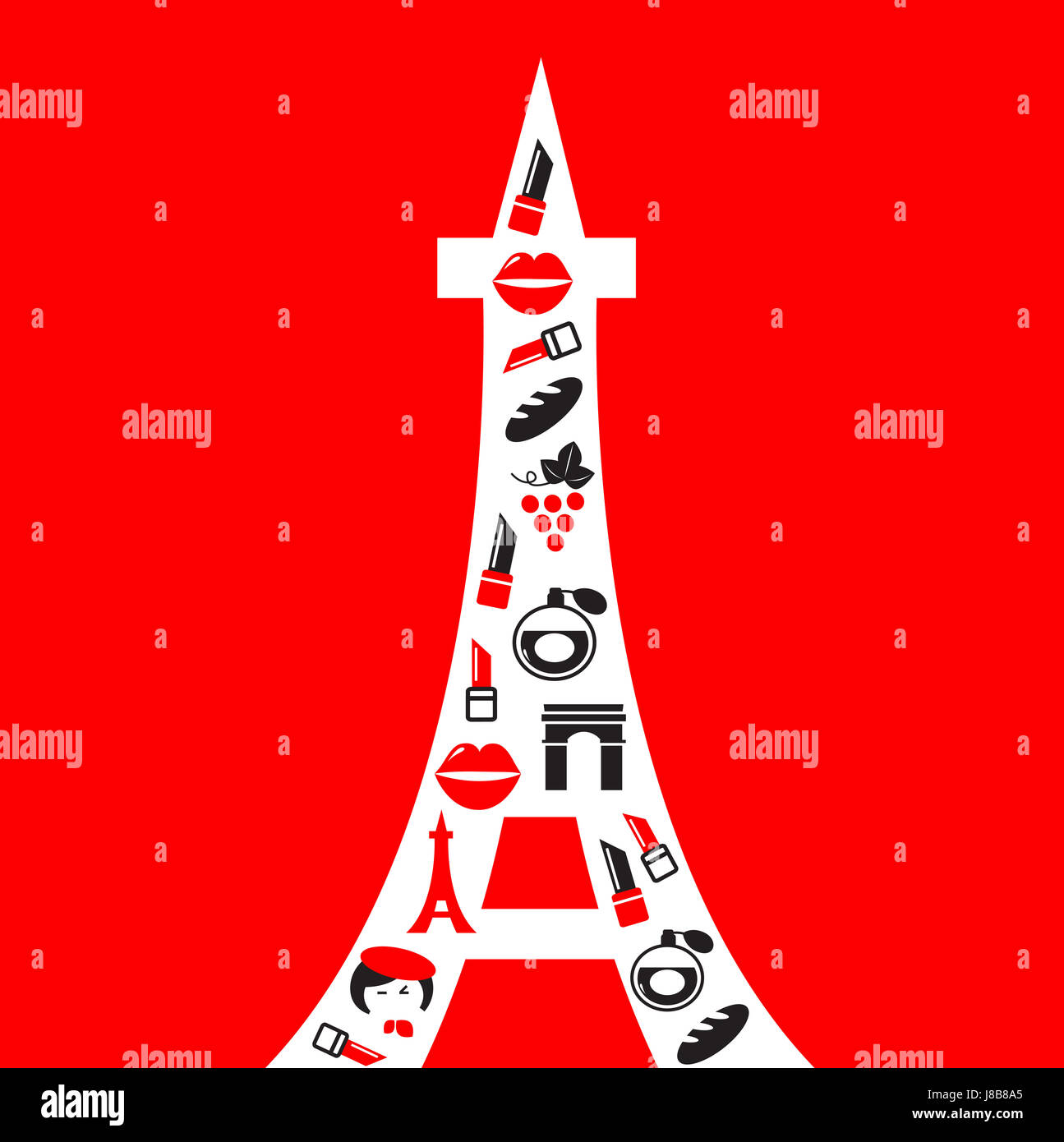 Retro photo of paris hi-res stock photography and images - Alamy