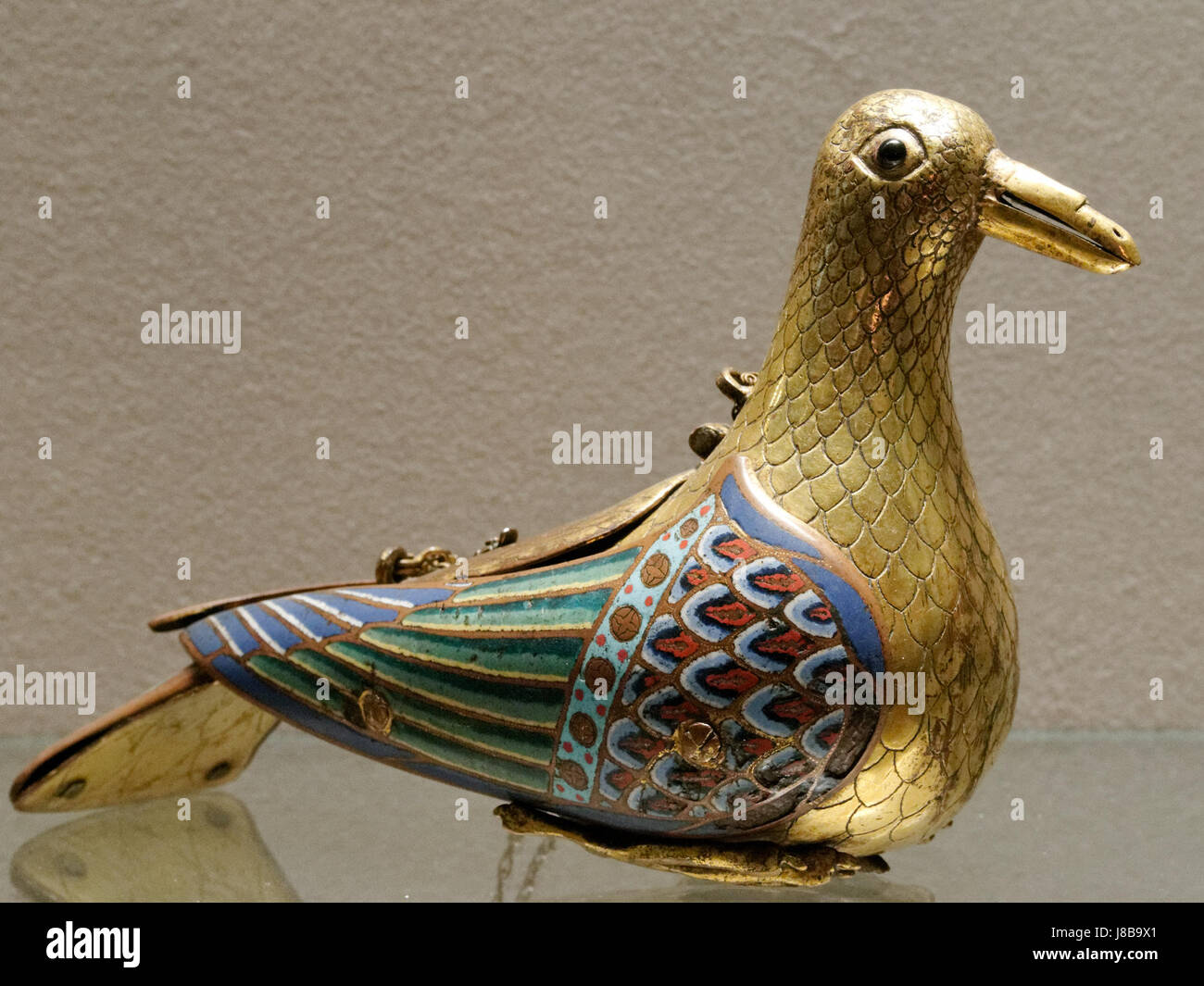 The Eucharistic dove depicted in this artwork, housed in the Louvre ...